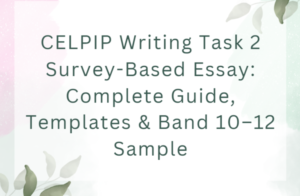 CELPIP Writing Task 2 Survey-Based Essay: Complete Guide, Templates ...